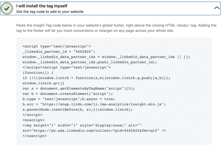 How to install the LinkedIn Insight Tag on ANY website | Vixen Digital