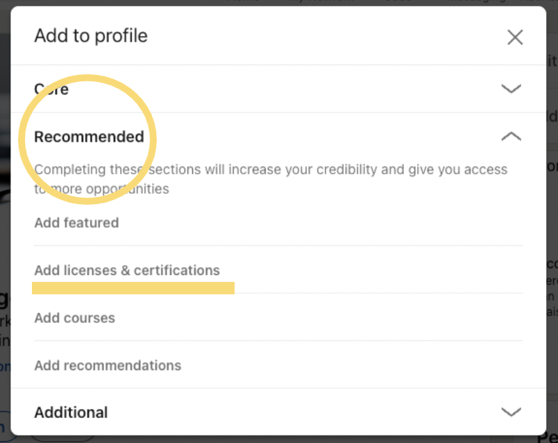 How to add certificates on LinkedIn - Vixen Digital