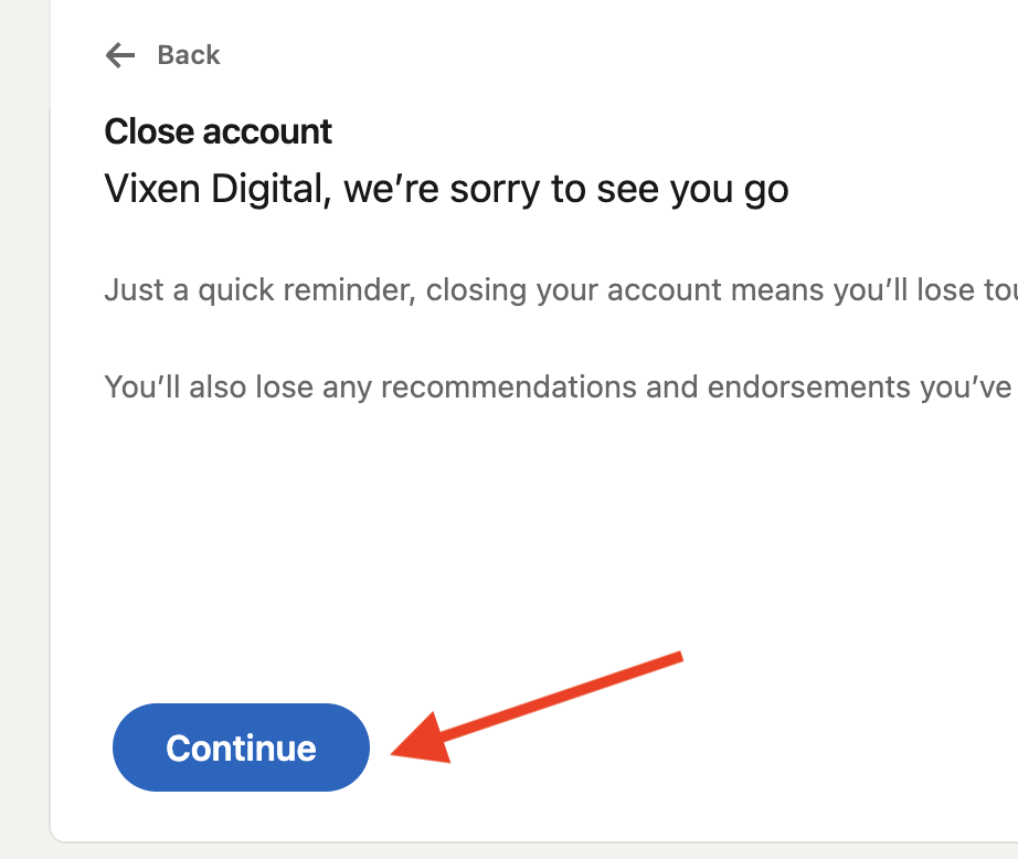 How to Delete your LinkedIn Account - Vixen Digital